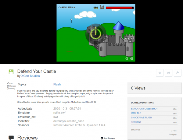 Uploading SWFs for the Internet Archive - Flashpoint Datahub